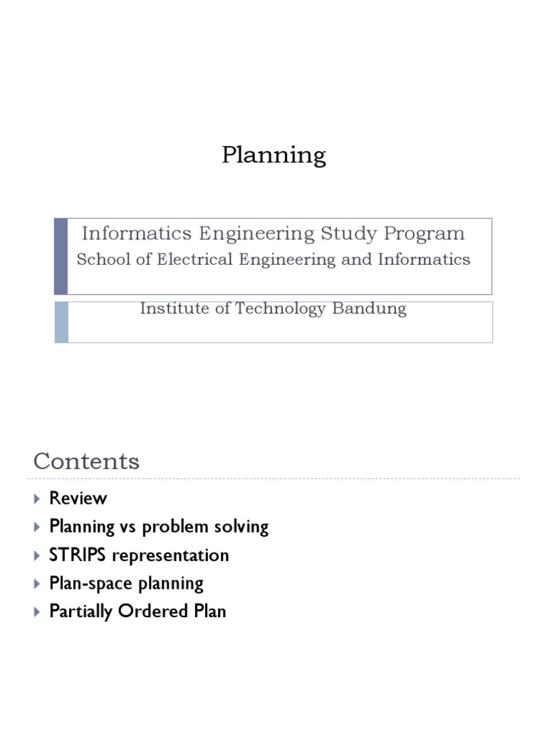 AI Planning | PDF | Artificial Intelligence | Intelligence (AI) & Semantics