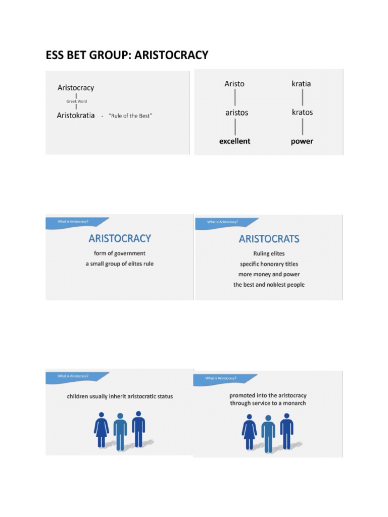 Exploring Aristocracy Through Examples From Ancient Greece and Early ...