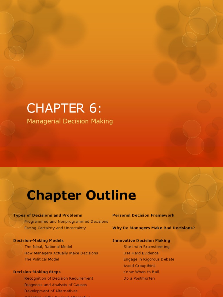 Managerial Decision Making | Download Free PDF | Decision Making | Goal