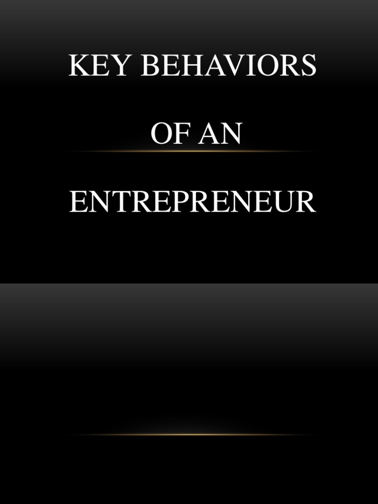 Key Behaviors | PDF