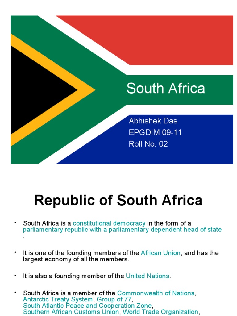 An Overview of the Republic of South Africa | PDF | South Africa | Africa