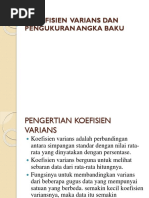 Rumus dan Pengertian Koefisien Variasi | PDF