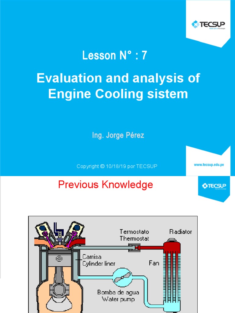 Lesson N°: 7: Evaluation and Analysis of Engine Cooling Sistem | PDF ...