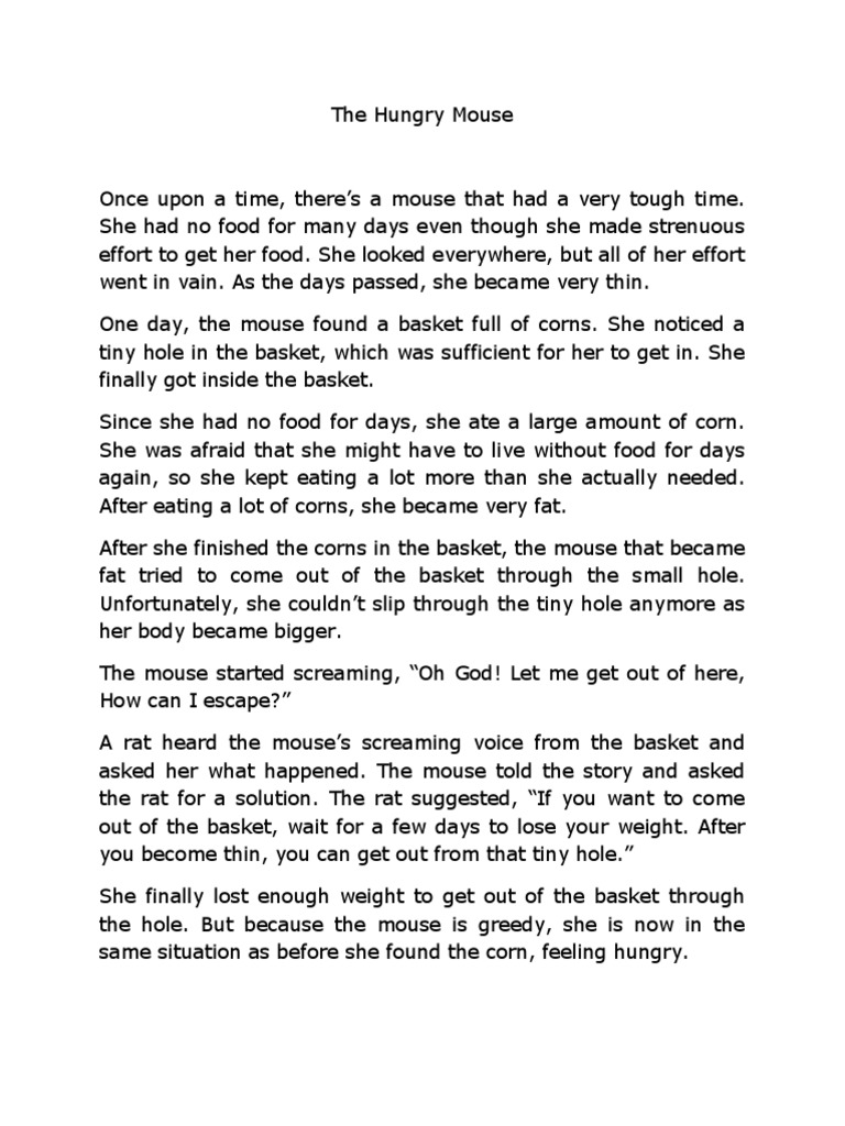 The Hungry Mouse | PDF