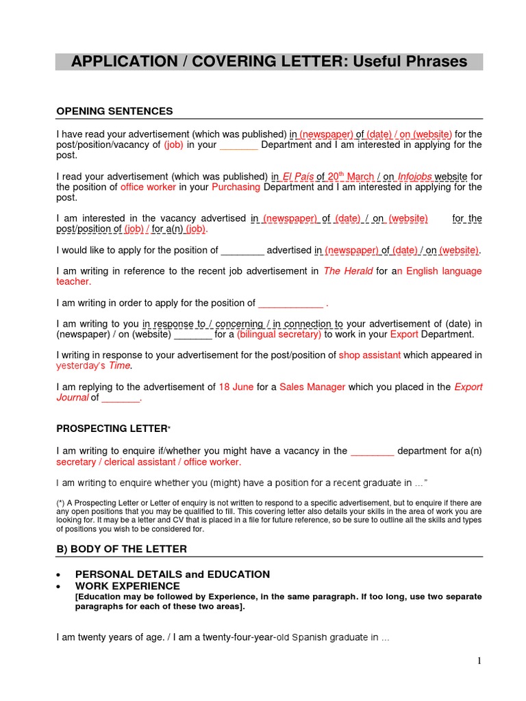 Writing Job Application | PDF | Résumé | Academic Degree