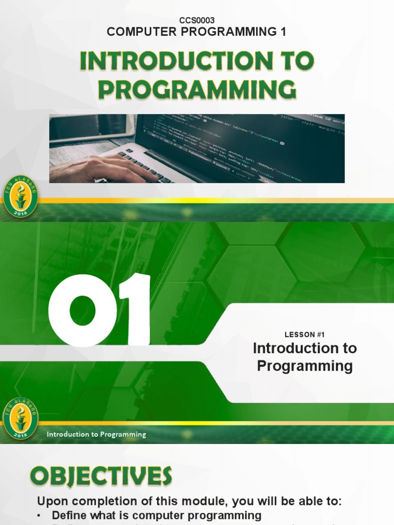 Module 1 - Intro To Programming | PDF | Programming Language | Assembly ...