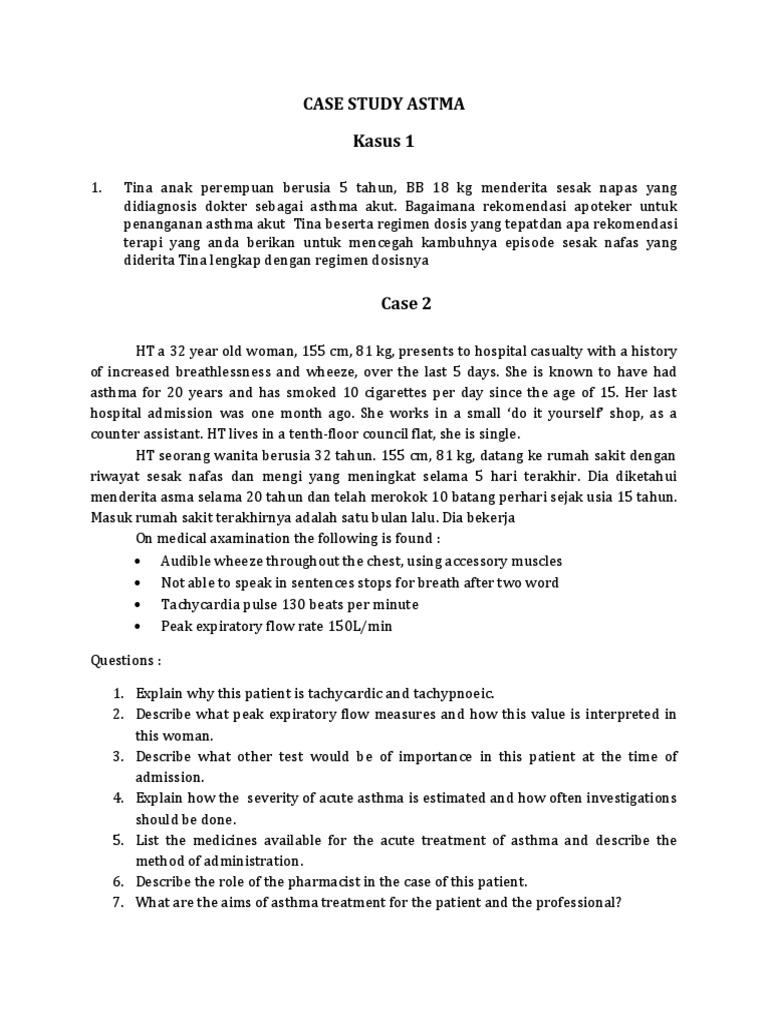 3.studi Kasus Asma | PDF | Asthma | Medical Specialties