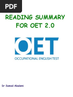 OET Writing Sample Test For Nurses PDF With Answers | PDF | Vertigo ...