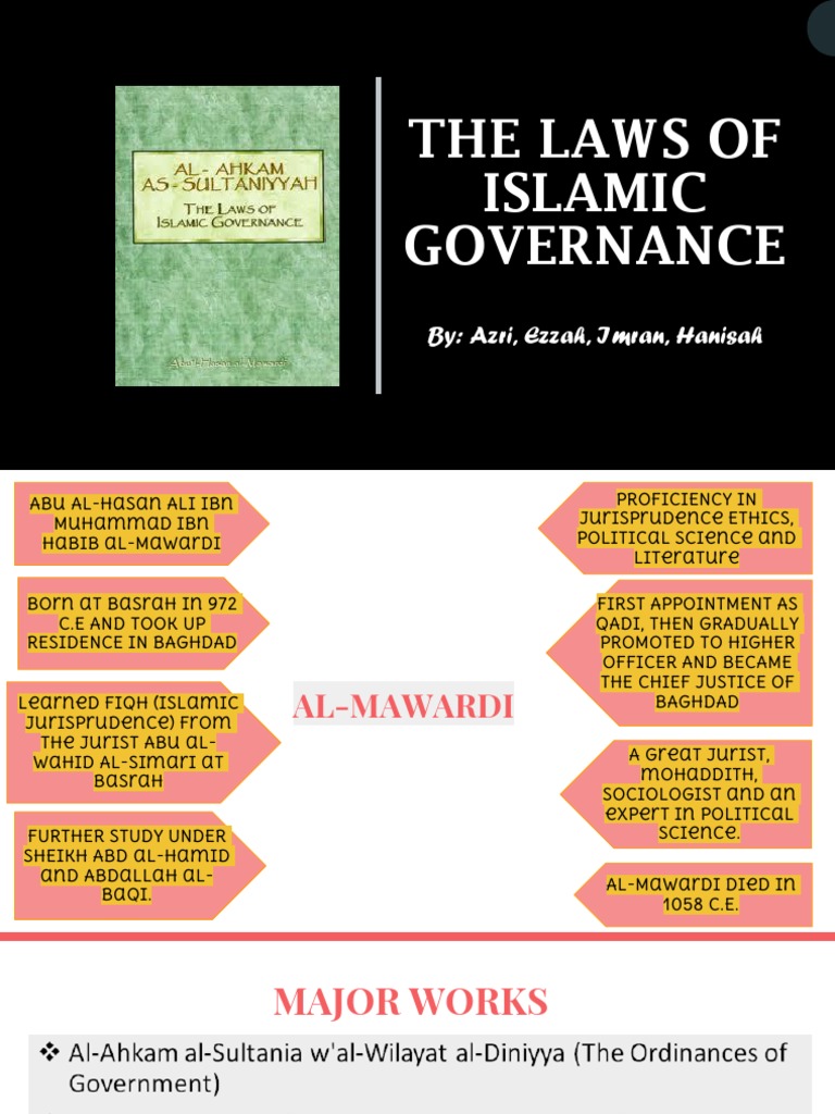 The Laws of Islamic Governance: By: Azri, Ezzah, Imran, Hanisah | PDF ...