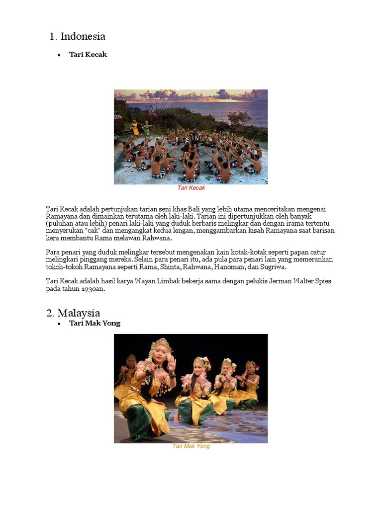 Tarian Tradisional Asia Tenggara | PDF | Seni | Puisi