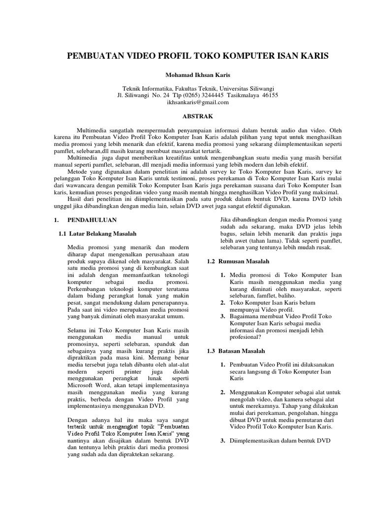 Jurnal Sistem Multimedia PDF | PDF