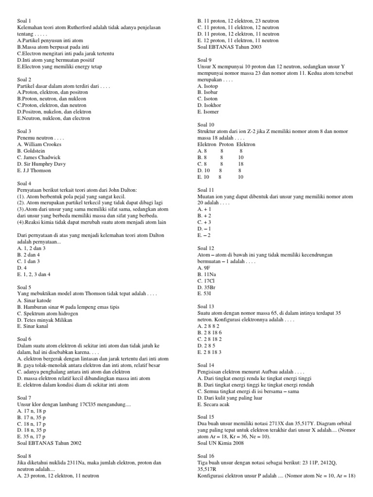 TEORI ATOM RUTHERFORD | PDF