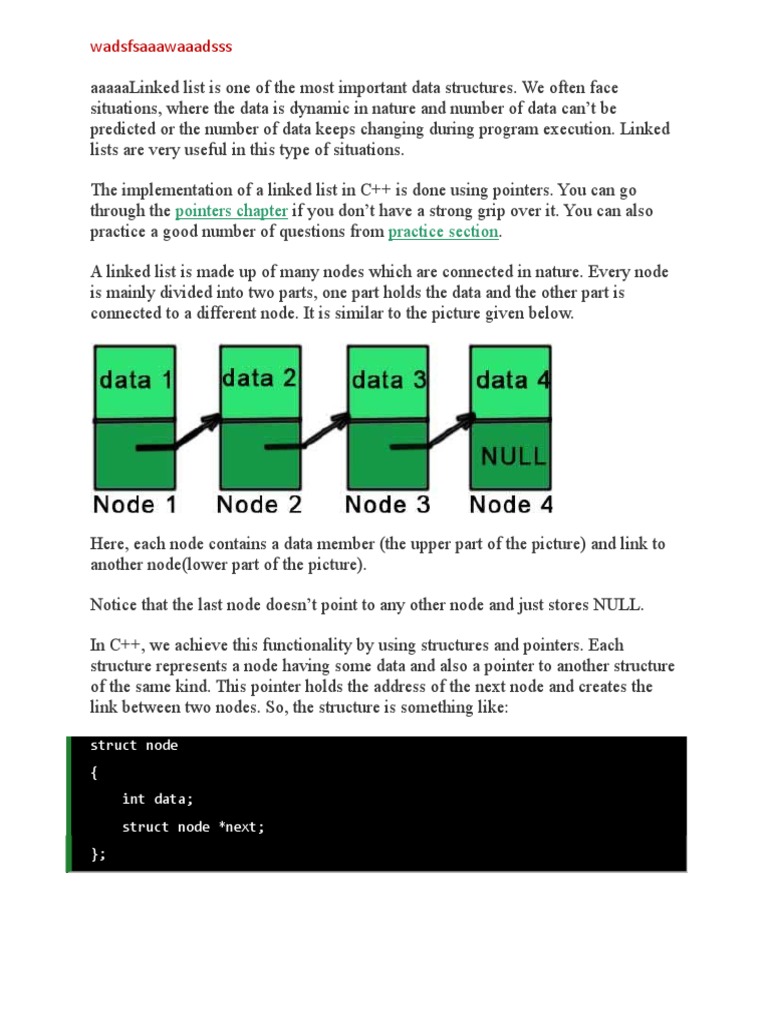 Pointers Chapter Practice Section: Wadsfsaaawaaadsss | PDF | Pointer ...
