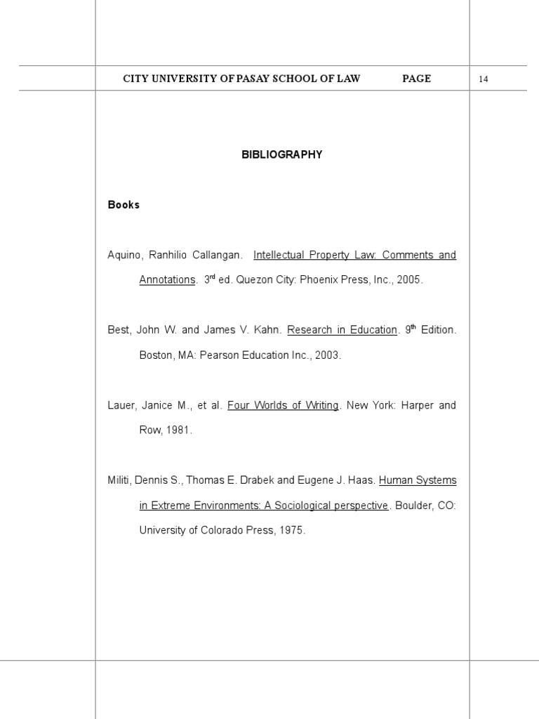 Bibliography Thesis Sample | PDF | Justice | Crime & Violence