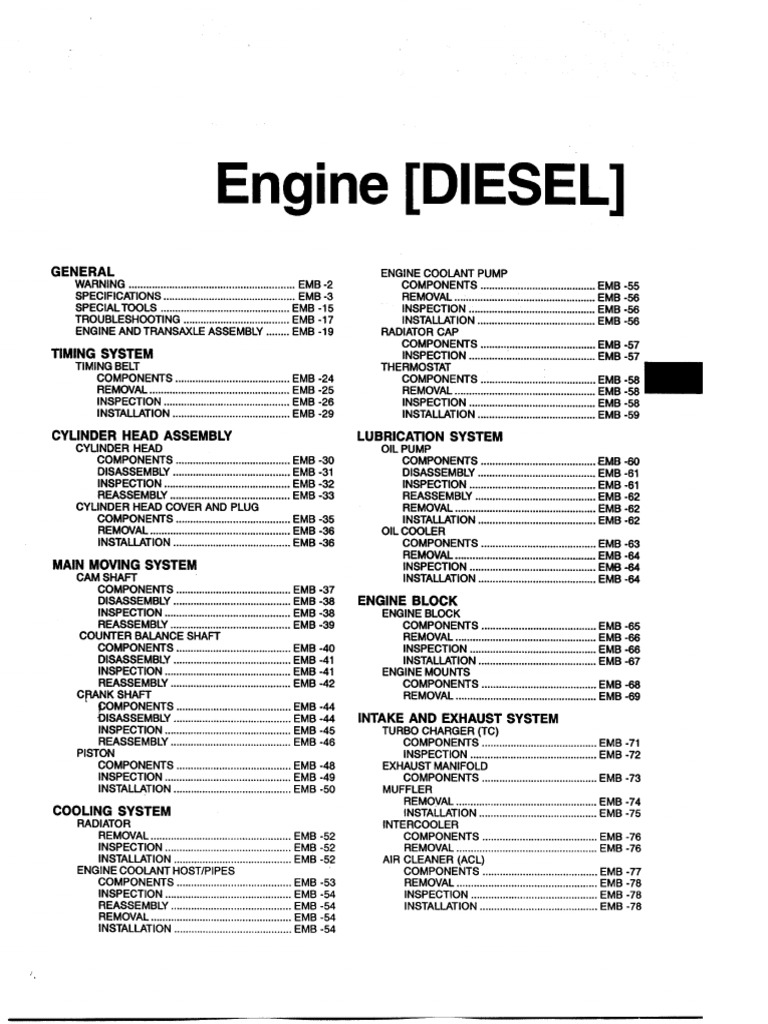 04 - Engine (Diesel) | PDF