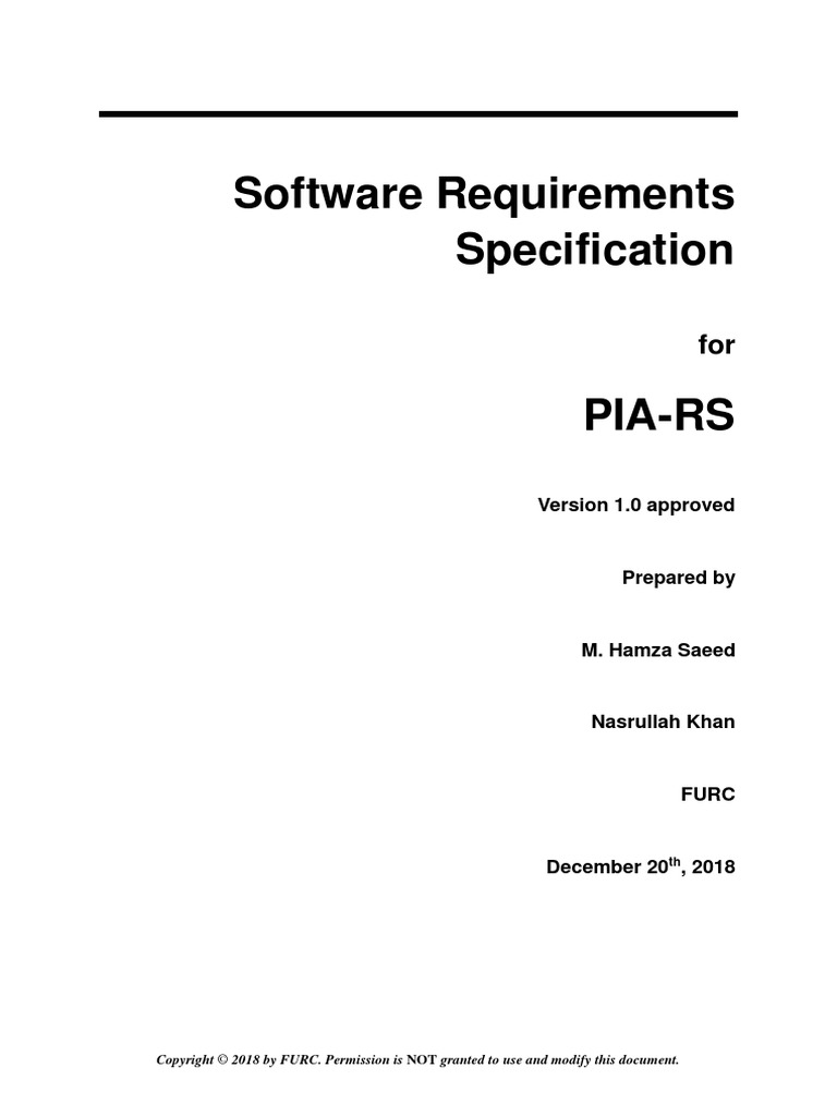 Software Requirements Specification: Version 1.0 Approved | PDF | Usability | Databases