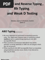 Montes - Flowchart - ABO Forward-Backward and RH Typing Using Gel Card ...