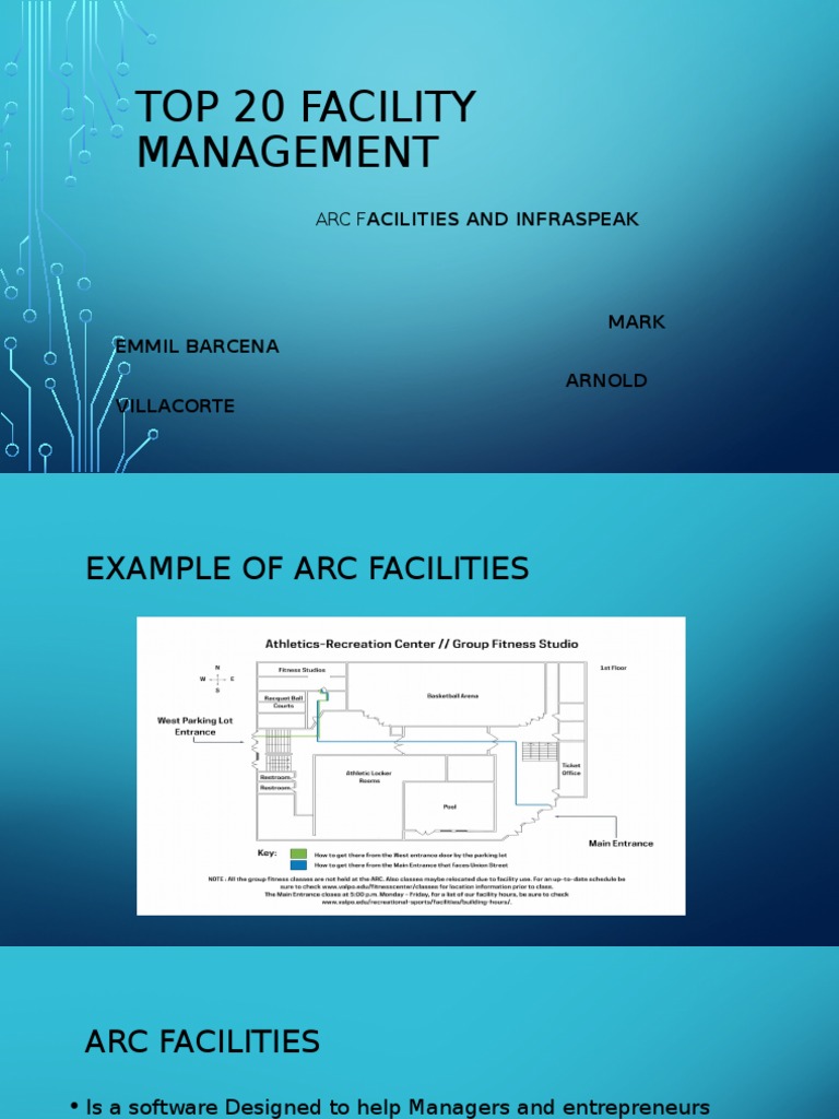 Top 20 Facility Management: Arc Facilities and Infraspeak | PDF