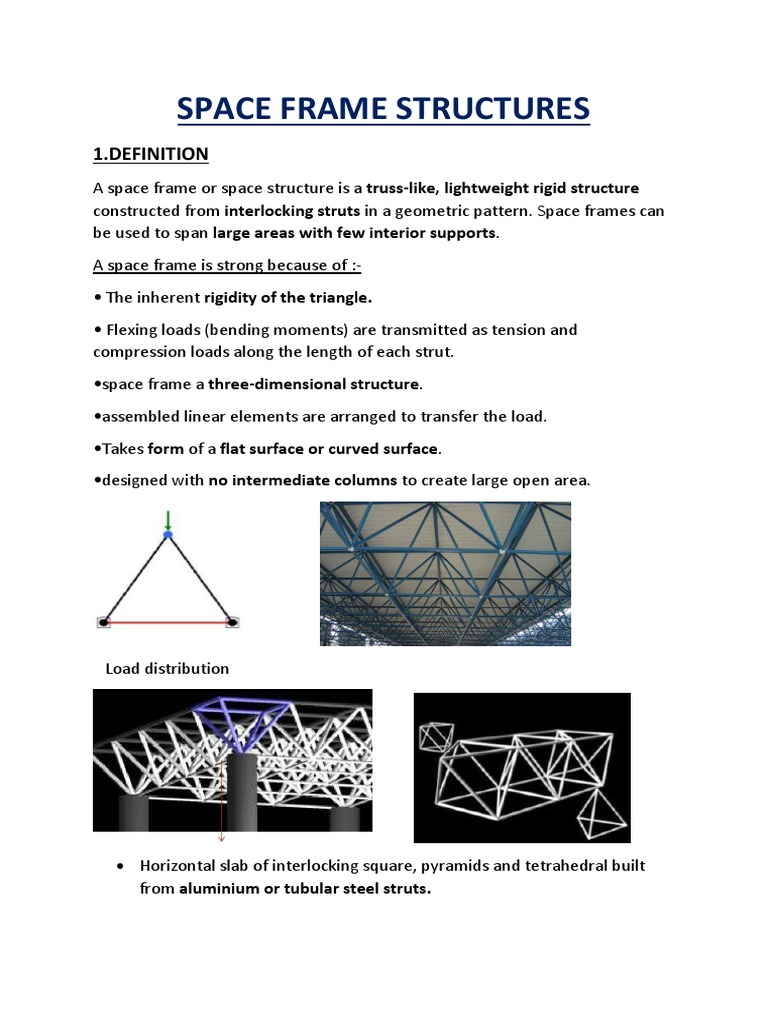 Space Frame | PDF | Economic Sectors | Structural Engineering
