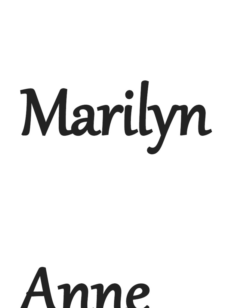 Marilyn Anne Ray | PDF