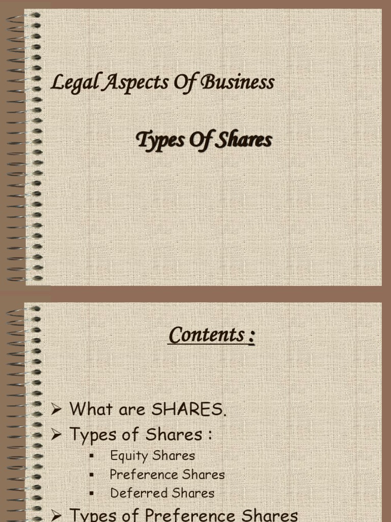 Types of Shares | PDF | Preferred Stock | Stocks