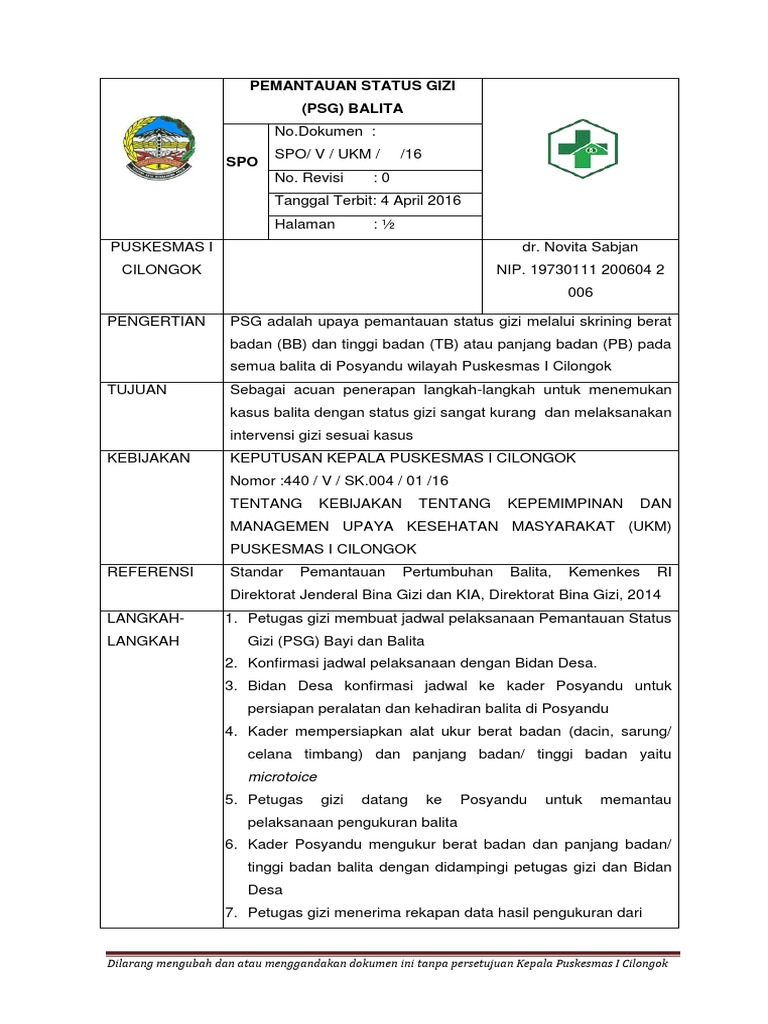 Spo PSG Balita | PDF