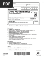 OCR A Level Maths Formula Sheet | PDF | Euclidean Geometry | Geometry