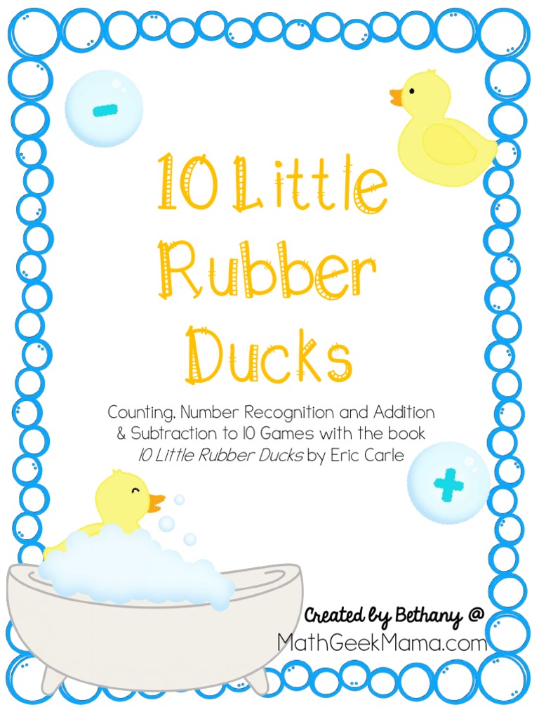 10 Litlle Rubber Ducks | PDF | Games & Activities | Cooking, Food & Wine