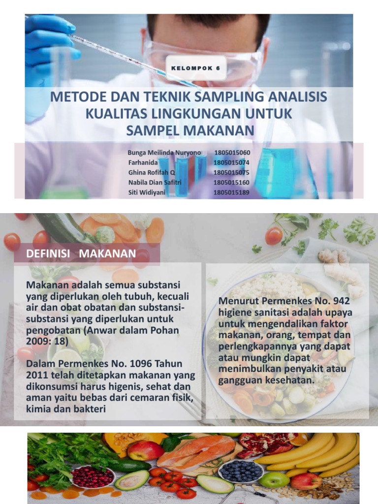 Metode Dan Teknik Sampling Analisis Kualitas Lingkungan Untuk Sampel ...
