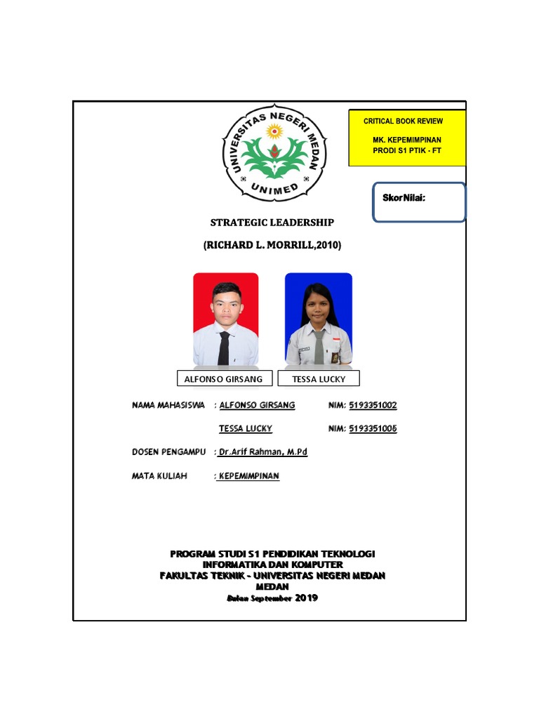 Strategic Leadership Richard L. Morrill Strategic Leadership Richard L ...