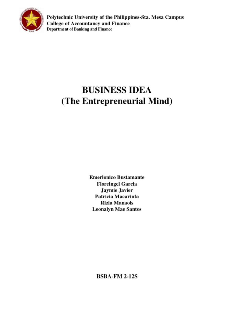 Group 6 Entrep Written Report | PDF | Creativity | Entrepreneurship