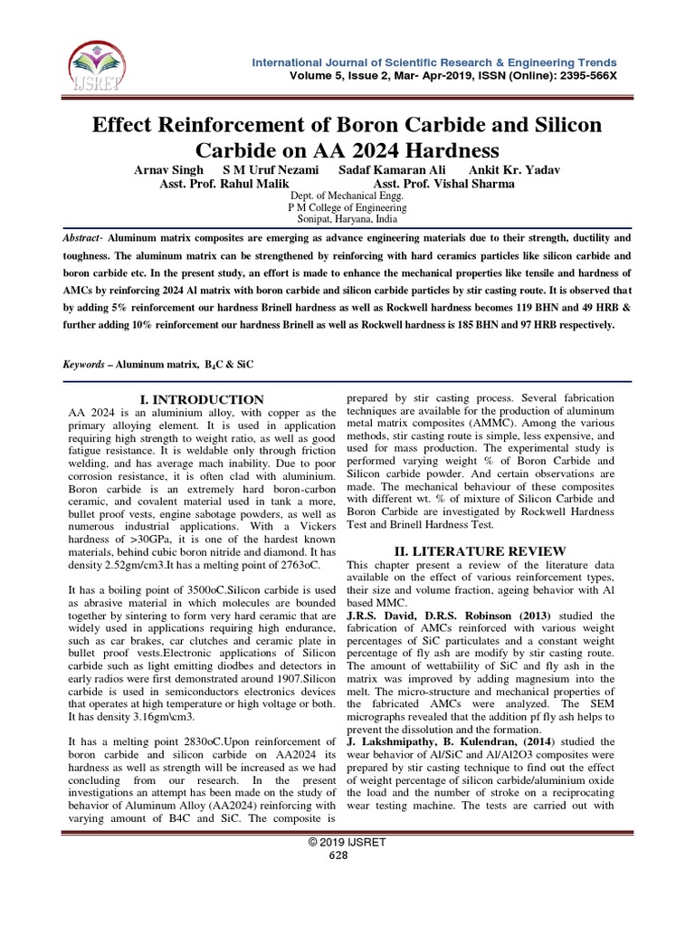 IJSRET V5 Issue2 234 | PDF | Composite Material | Hardness