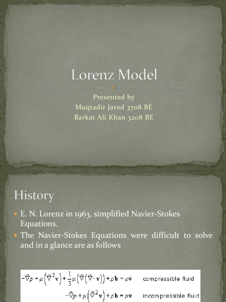 Lorenz Model and Iterative Equations | PDF