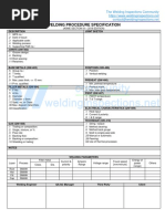 WPS Format For AWS D1.1 - PQR - SMAW | PDF | Welding | Construction