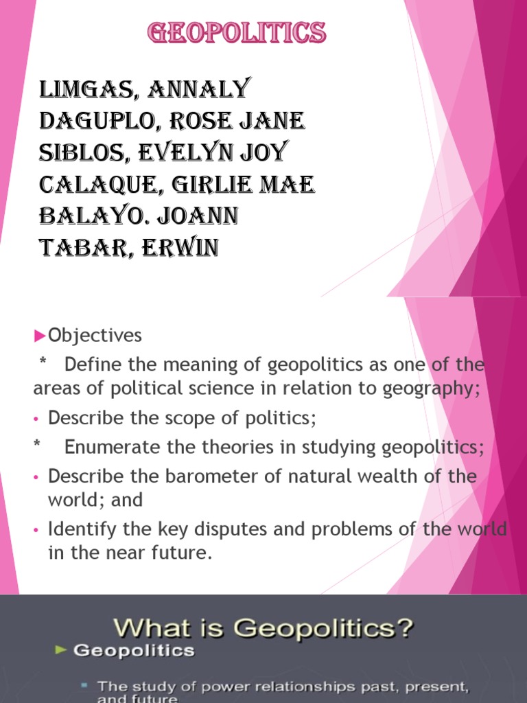 Geopolitics: A Study Guide | PDF