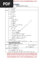 CBSE Class 12 Mathematics Worksheet | PDF | Integral | Area
