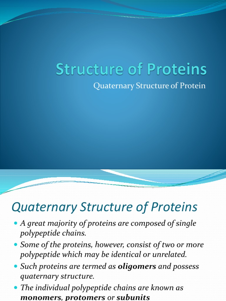 Structure of Proteins | PDF