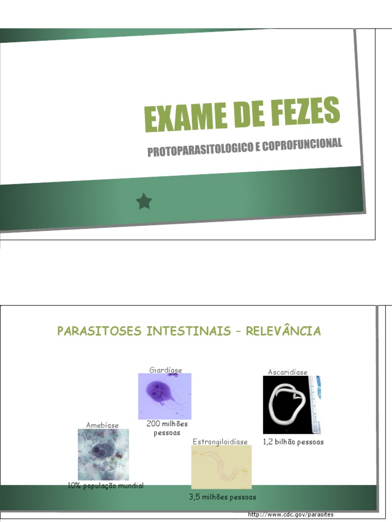 Importância do diagnóstico parasitológico para o entendimento dos ...