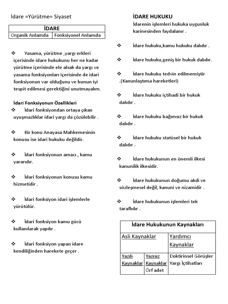 İdare Hukuku | PDF