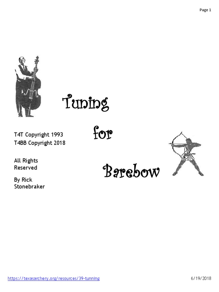 Tuning For Barebow PDF | PDF | Arrow | Archery