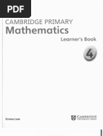 Cambridge Primary Mathematics Learner's Book 5 | PDF
