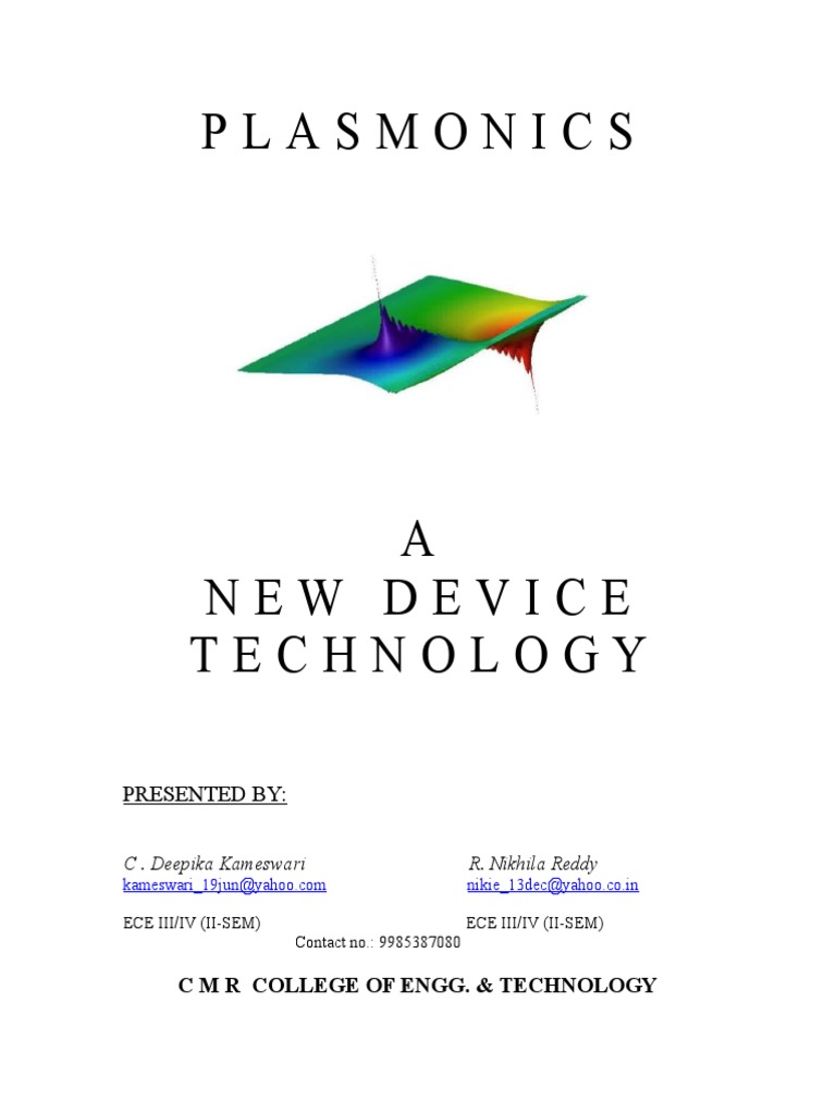 Plasmonics | Download Free PDF | Plasmon | Photonics