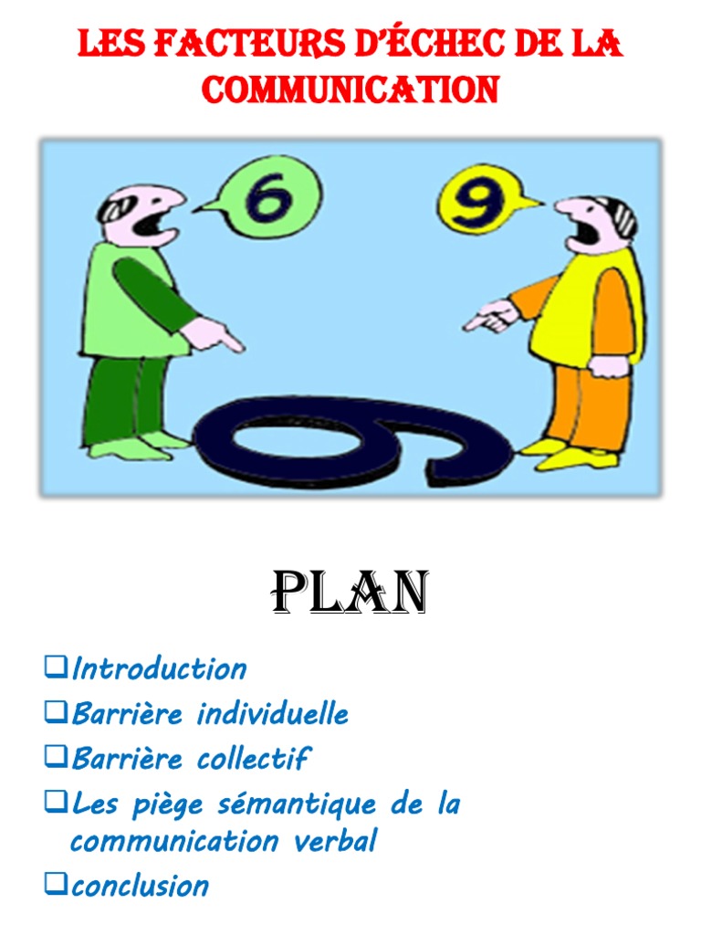 Les Facteurs D'échec de La Communication | PDF
