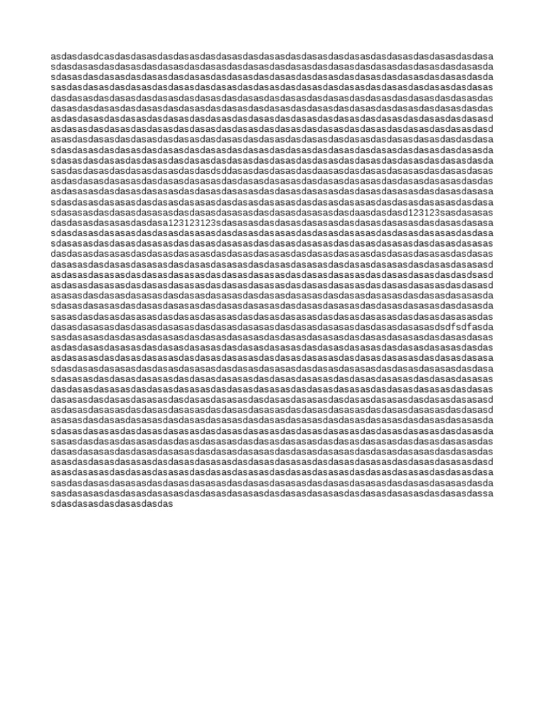 Asdasdasd | PDF
