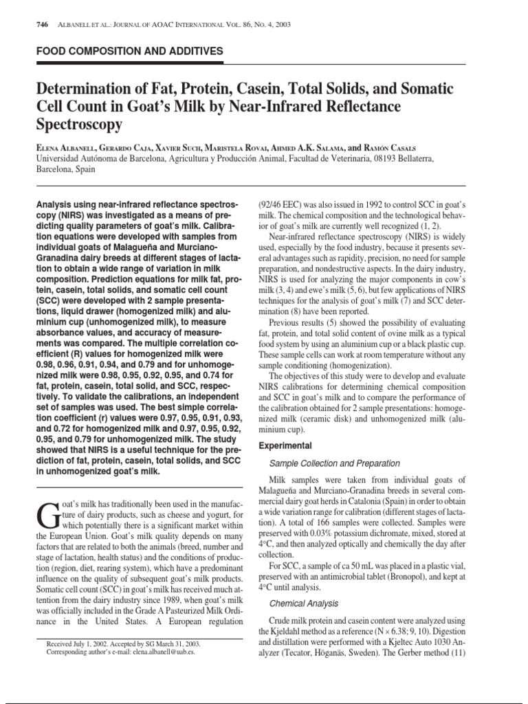 19ac PDF | PDF | Spectrophotometry | Milk