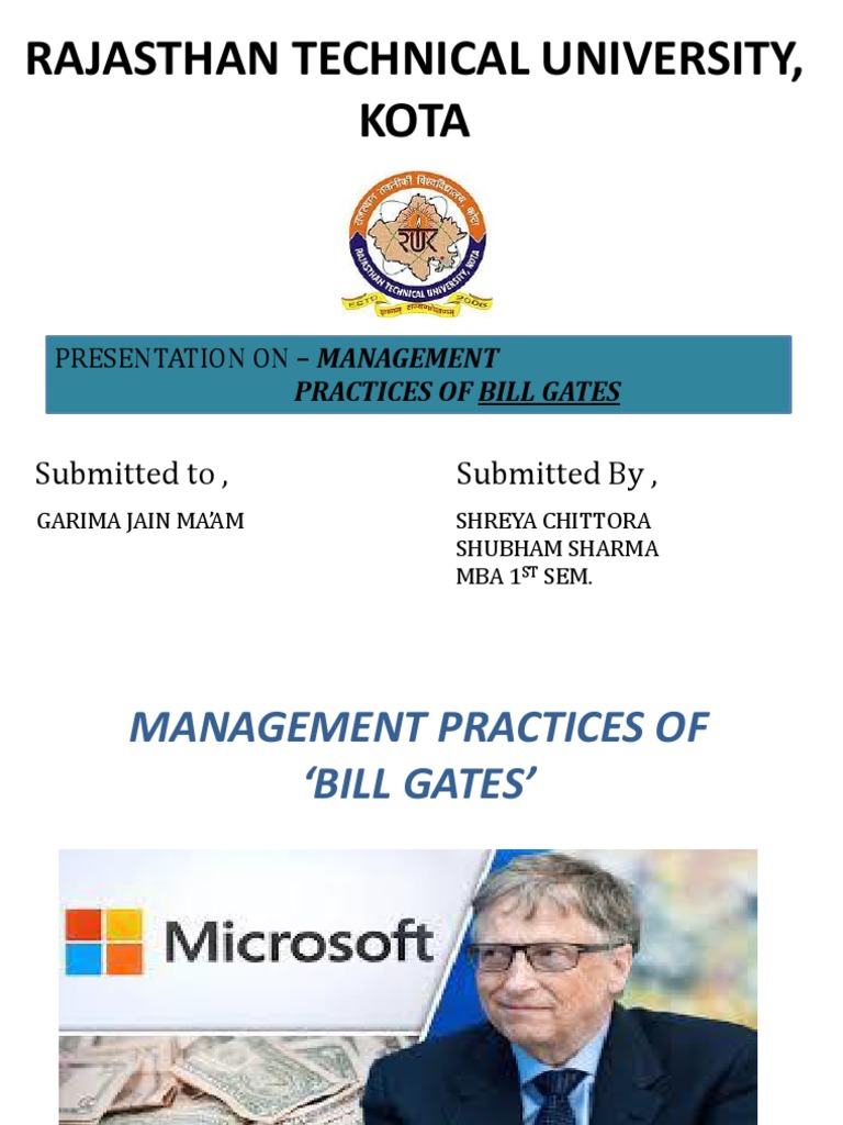 Bill Gates | PDF | Microsoft | Computing