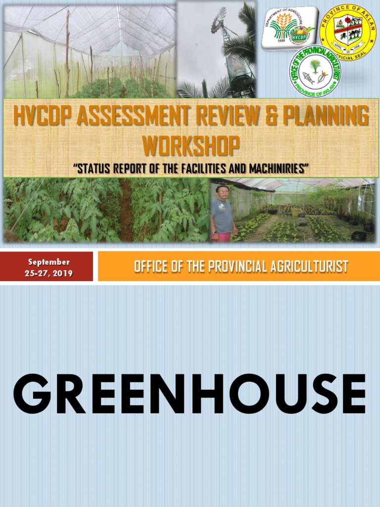 HVCDP Assessment Review & Planning Workshop: Office of The Provincial ...