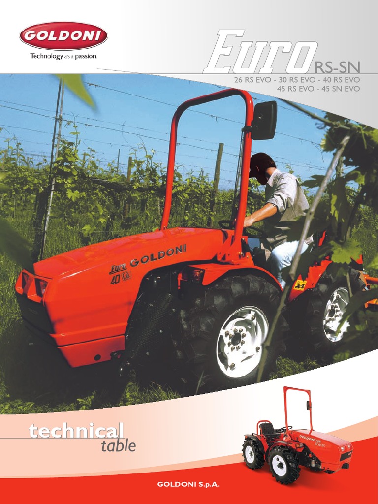Goldoni Euro | PDF | Transmission (Mechanics) | Clutch