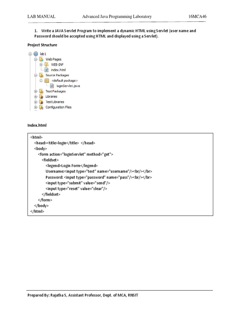 Labmanual J2 Ee | PDF | Java Servlet | Java Enterprise Platform