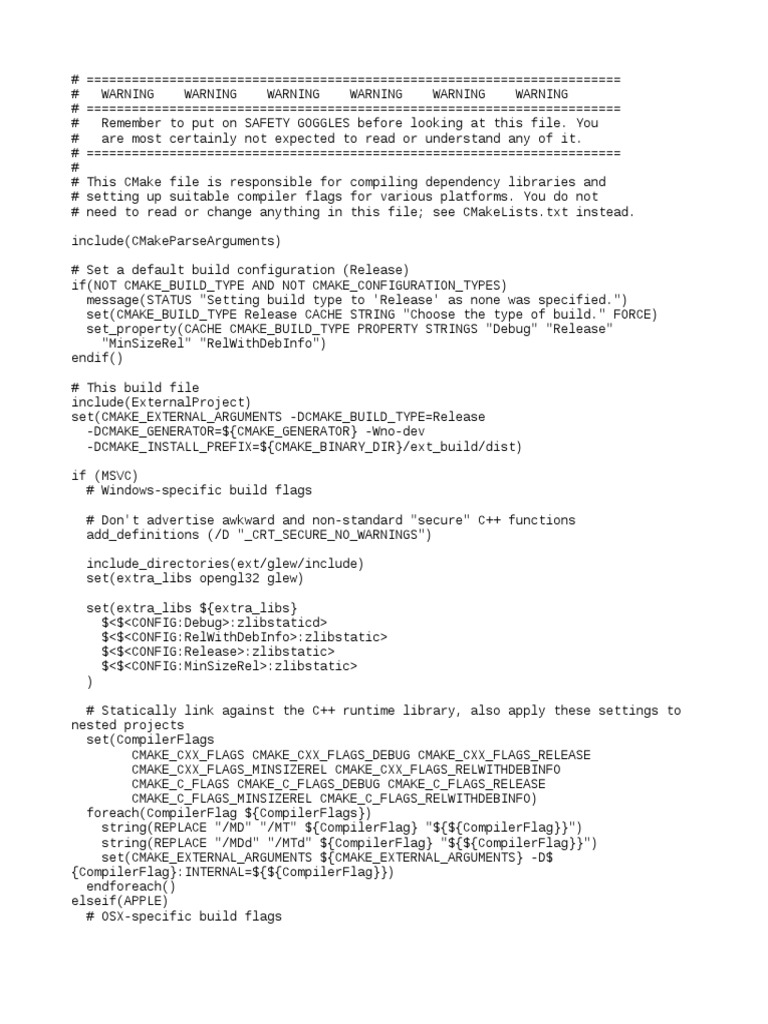 C Make Config | PDF | Areas Of Computer Science | Computer Programming